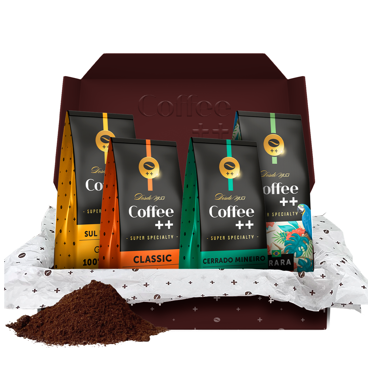 Kit | 4 Cafés Moído - Clássico + Chapada + Sul de Minas + Arara ...